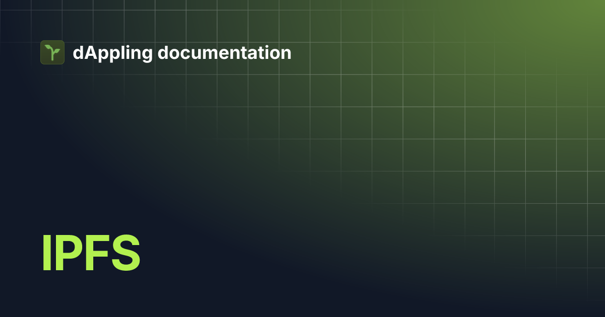 IPFS | dAppling documentation